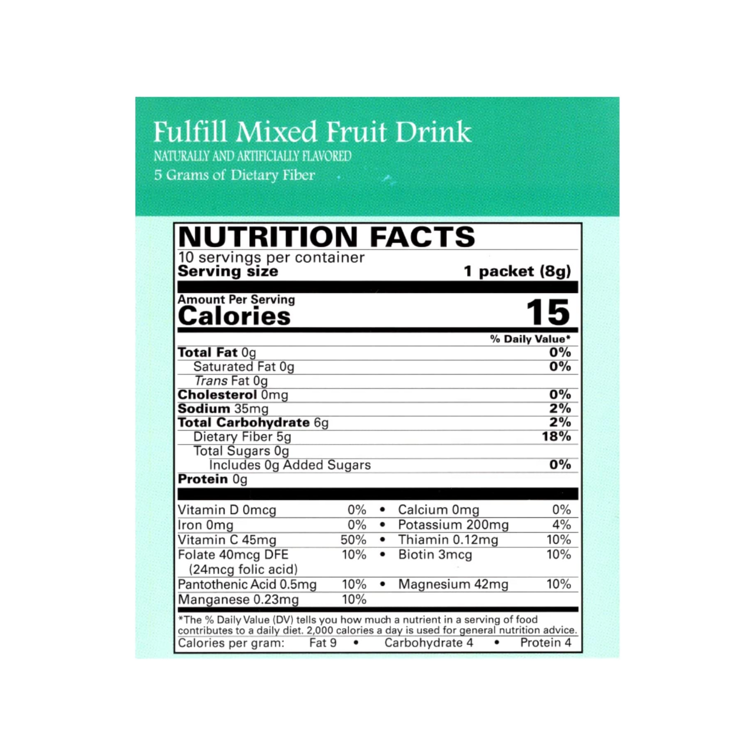 High Fiber Drinks | Low Calorie Fiber Drink Mix | Nutrition Drinks