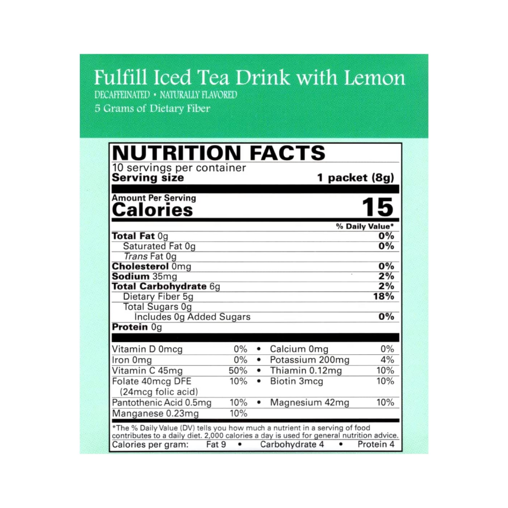 High Fiber Drinks | Low Calorie Fiber Drink Mix | Nutrition Drinks