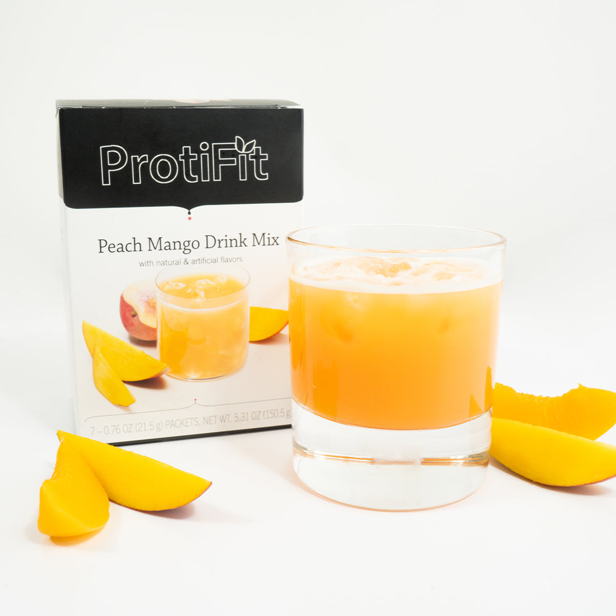 Proti Fit Peach Mango Drink Mix Box | Whey Protein Mango Drink
