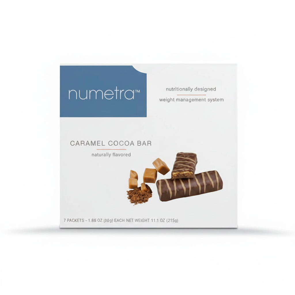 Numetra Caramel Cocoa Bars - 1 Box