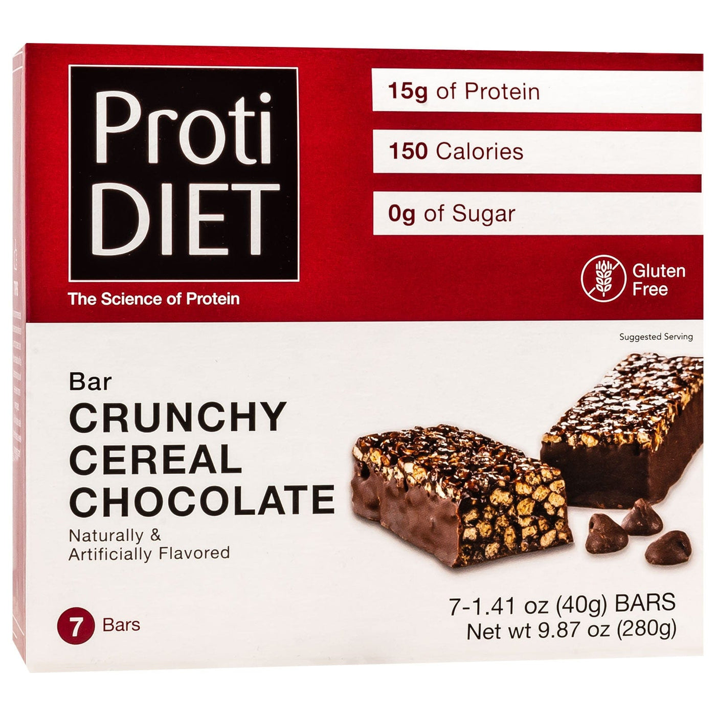Proti Crunchy Cereal Chocolate Bar Crunchy Cereal Protein Bar 2458