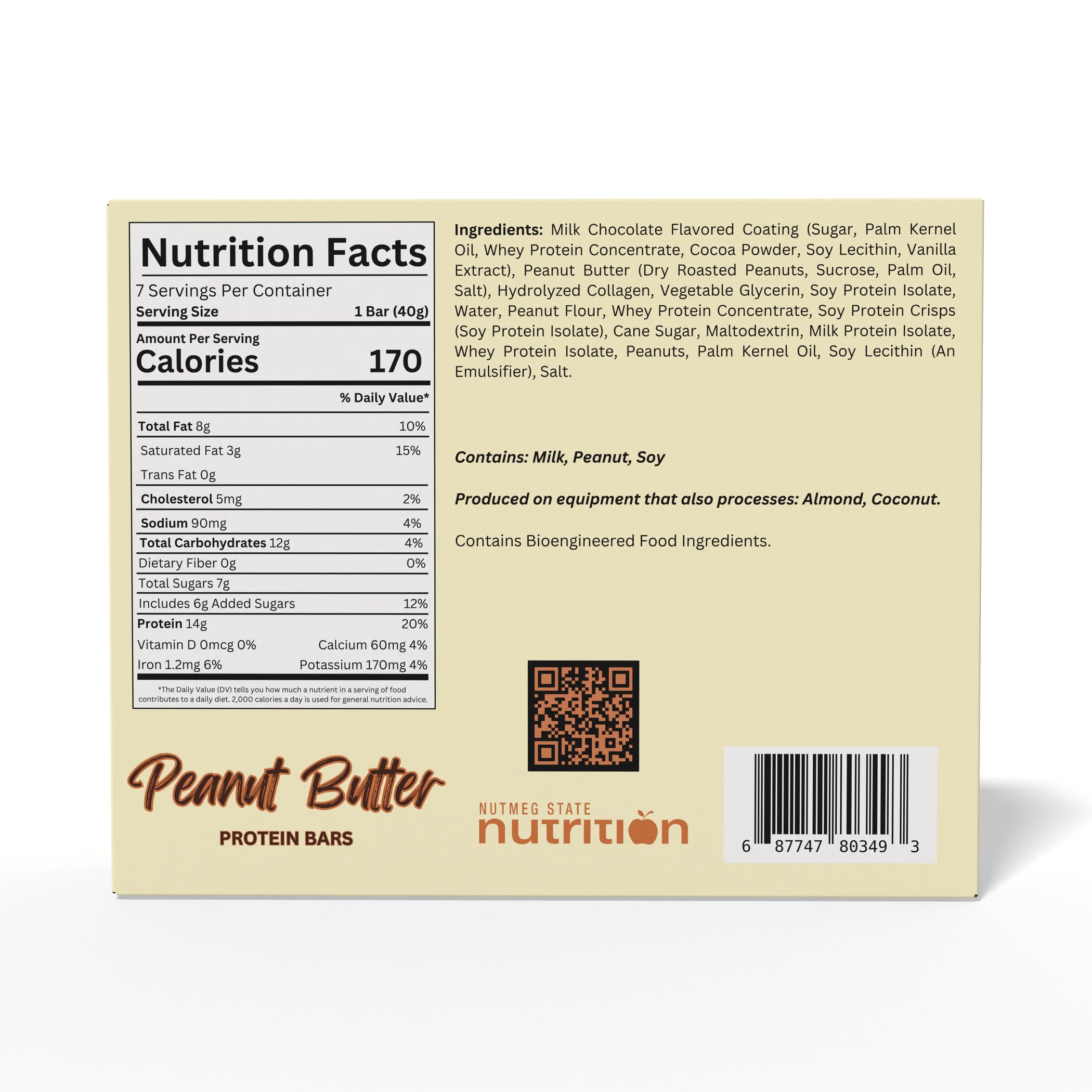 Fit Wise Peanut Butter Bar | Chocolate Coated Protein Bar | Fit Bar