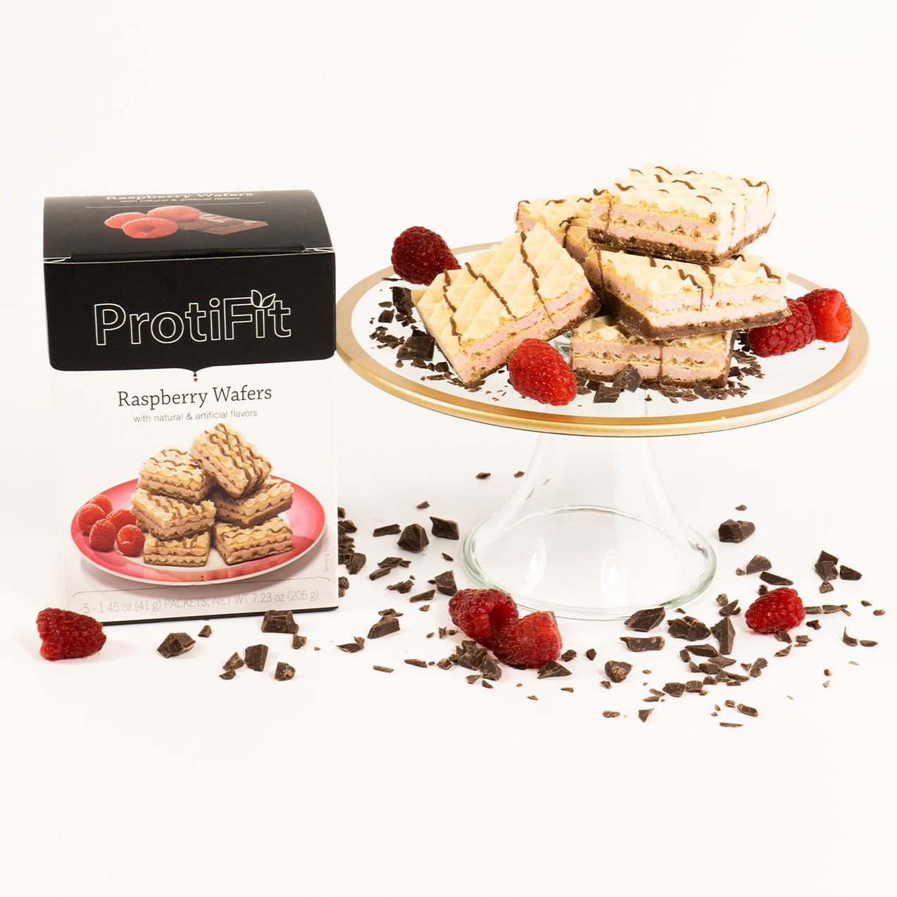 Proti Fit Raspberry Wafer | Proti Chocolate Soy Snack | 15g Protein