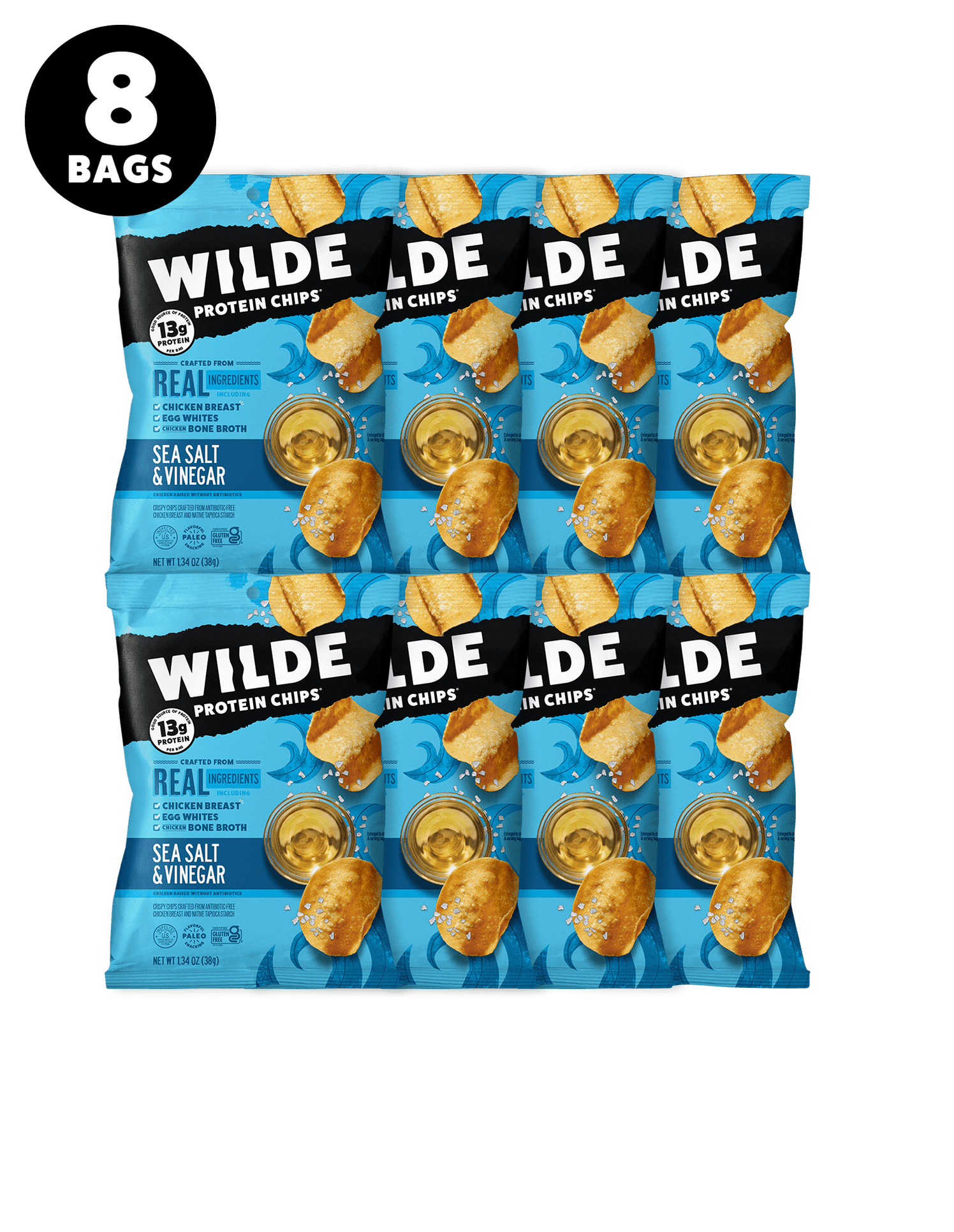 WILDE Protein Chips - 1.34 Ounce Bag - Various Flavors
